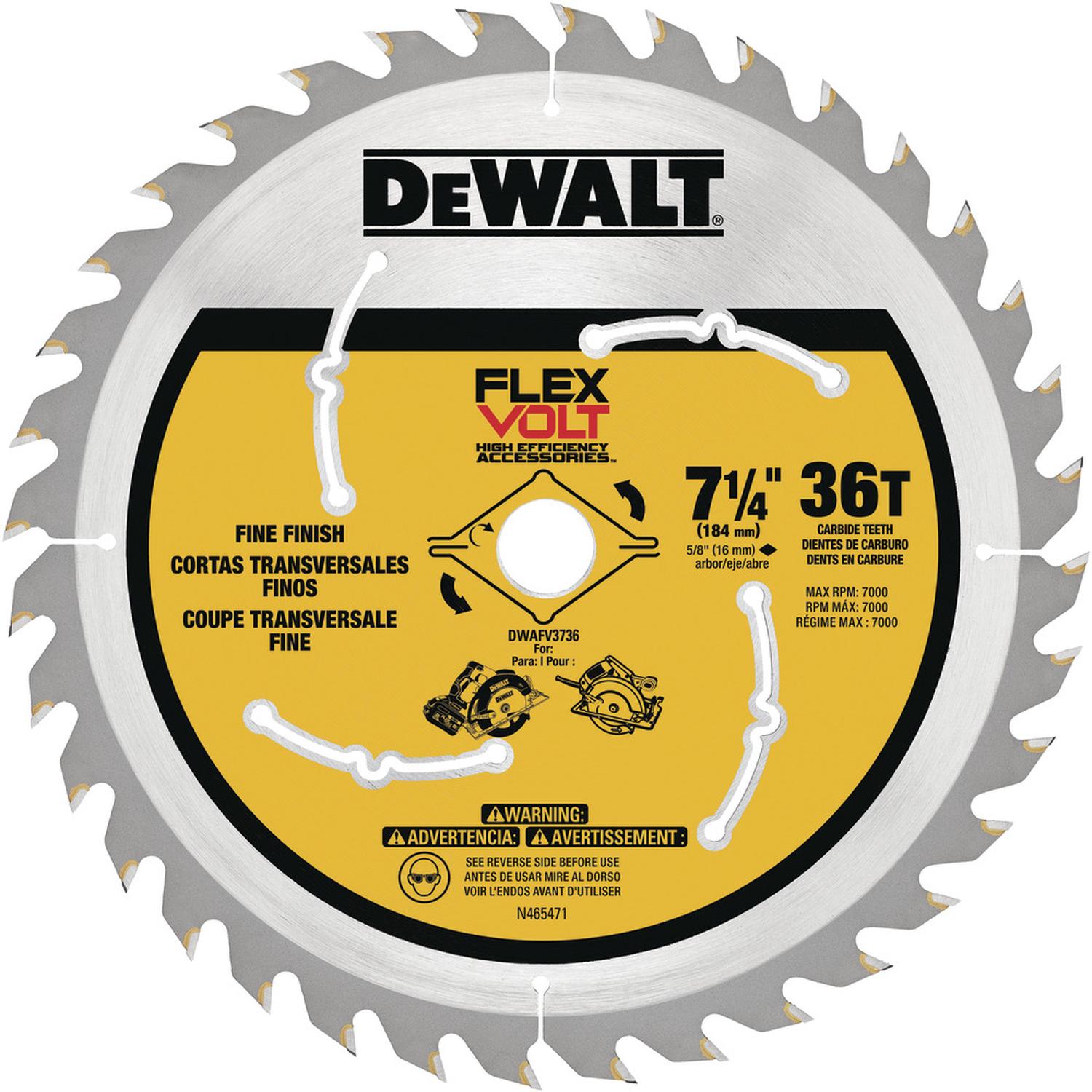 Lamina Serra Circular 7- 1/4 36t Flexvol – Ferrefaster